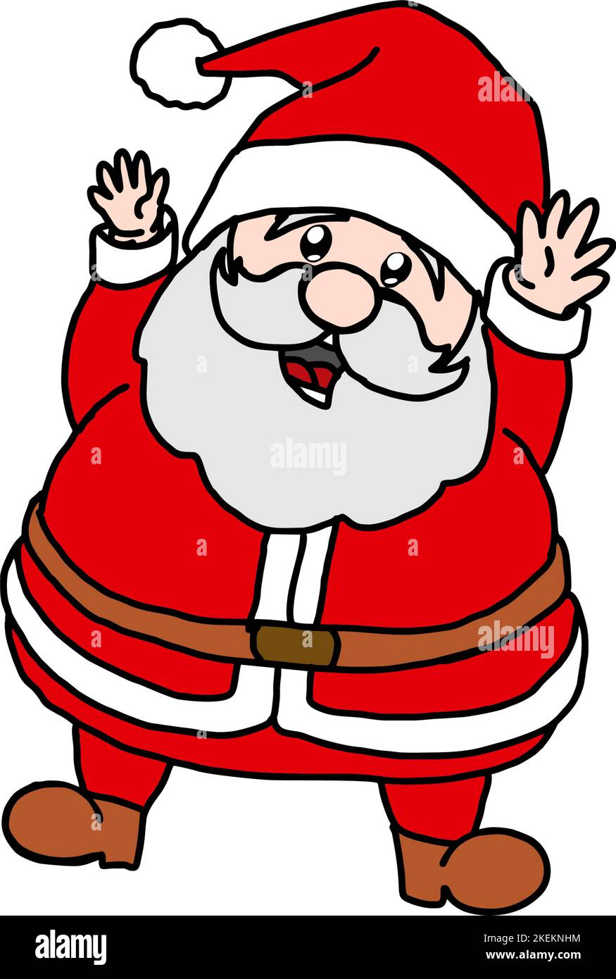Chubby Santa Claus Cartoon Character Vector Stock Vector Image & Art ...