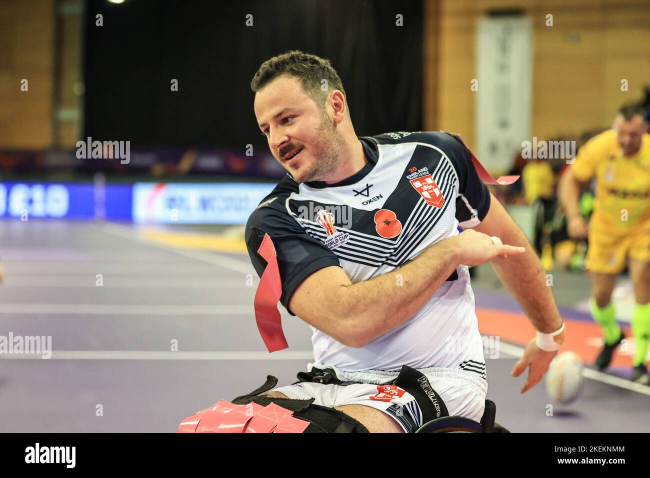 Sheffield, UK. 13th Nov, 2022. Sebastien Bechara of England celebrates ...