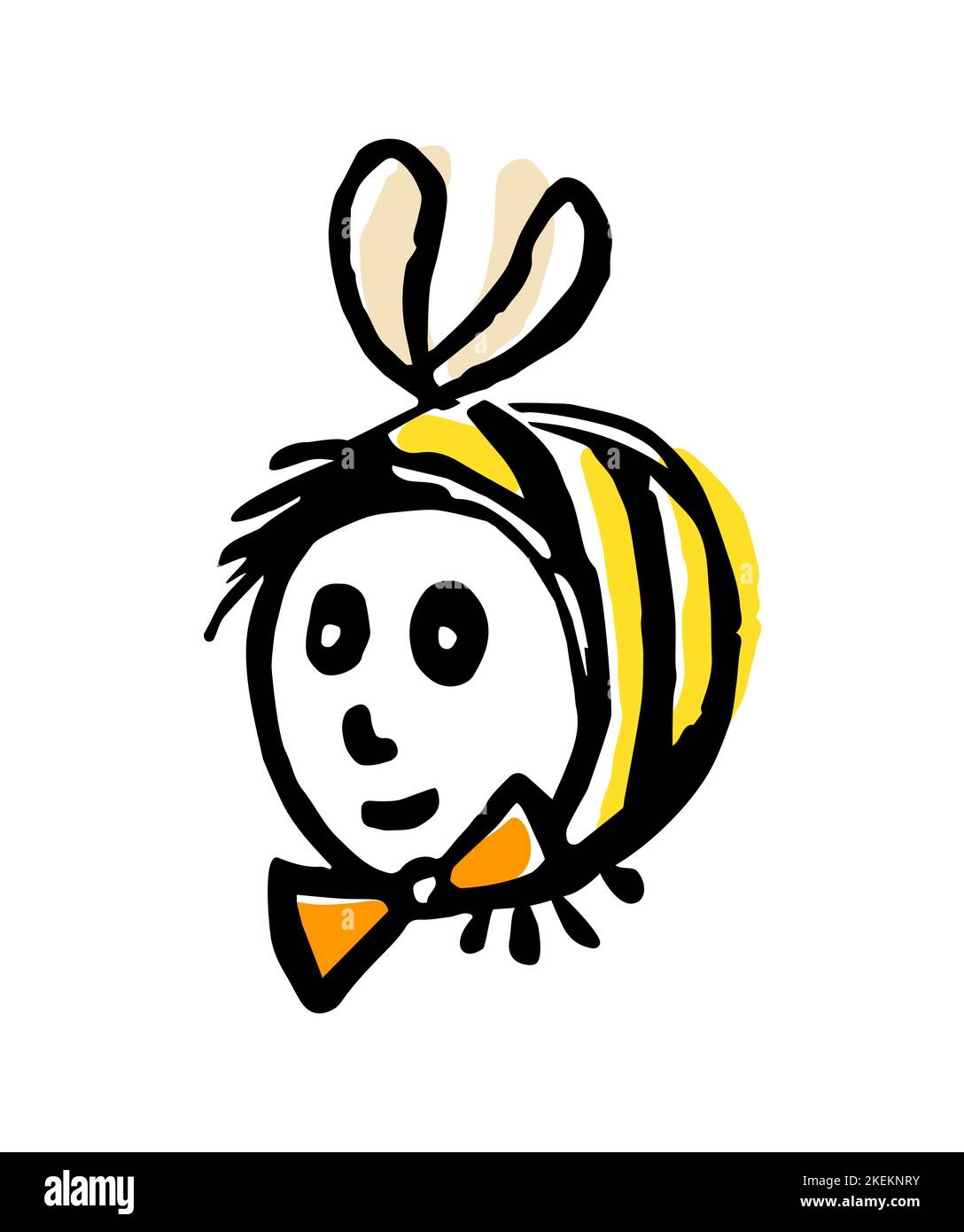 Boy bee sting Stock Vector Images - Alamy