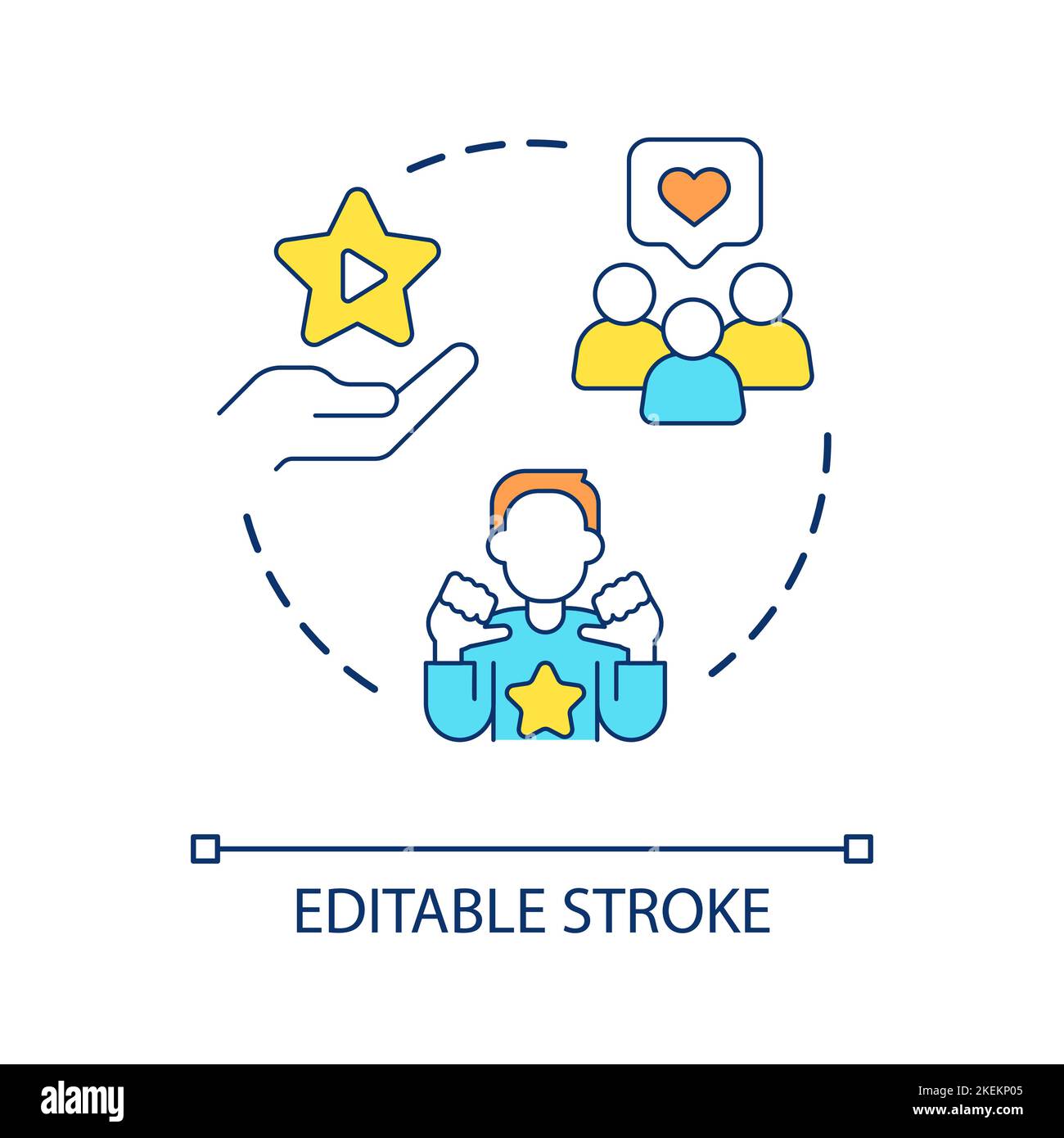 Personal brand development concept icon Stock Vector Image & Art - Alamy