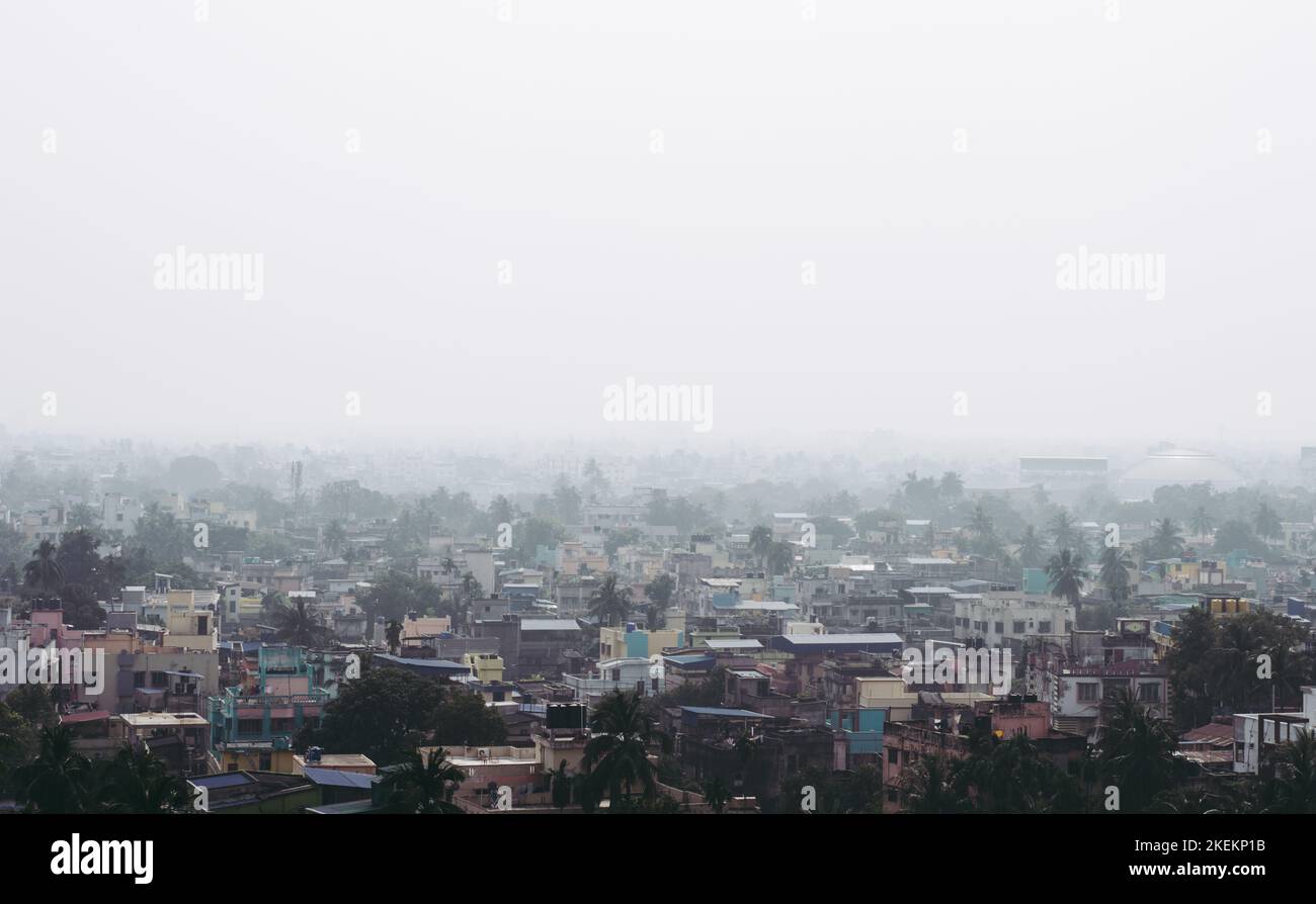 Kolkata City of Joy Skyline View. Landscape Scenery Urban India ...