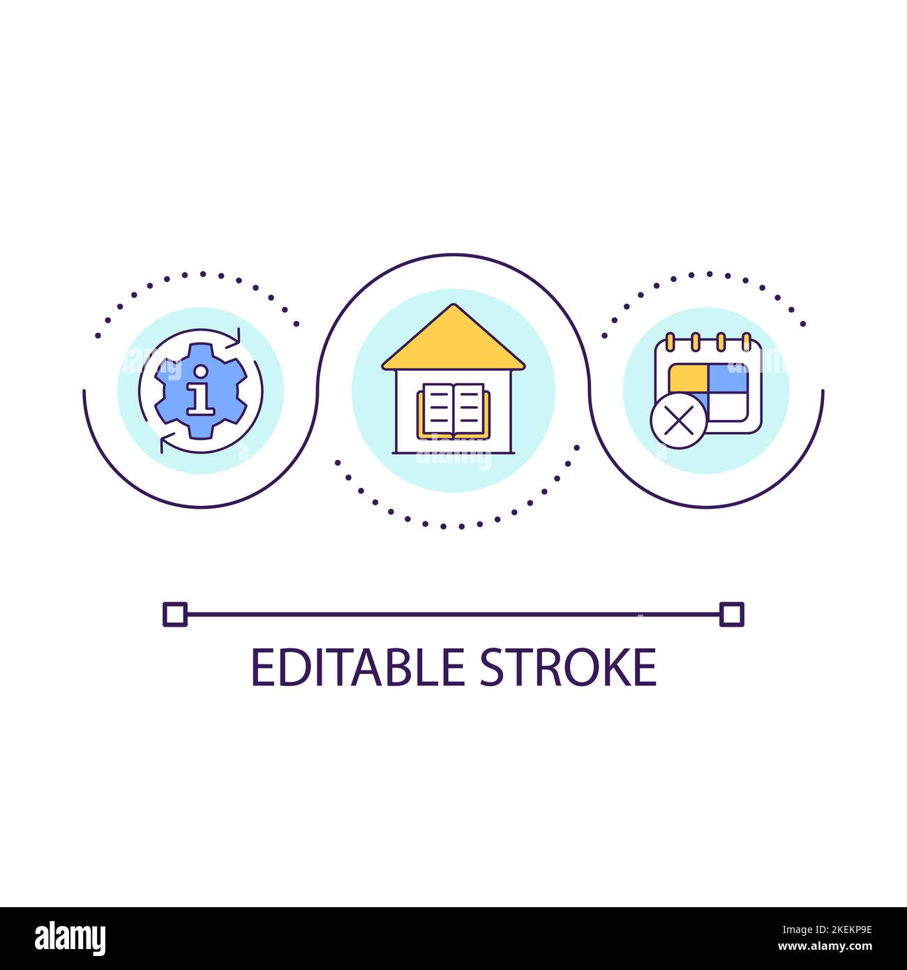 Informal education program loop concept icon Stock Vector Image & Art ...