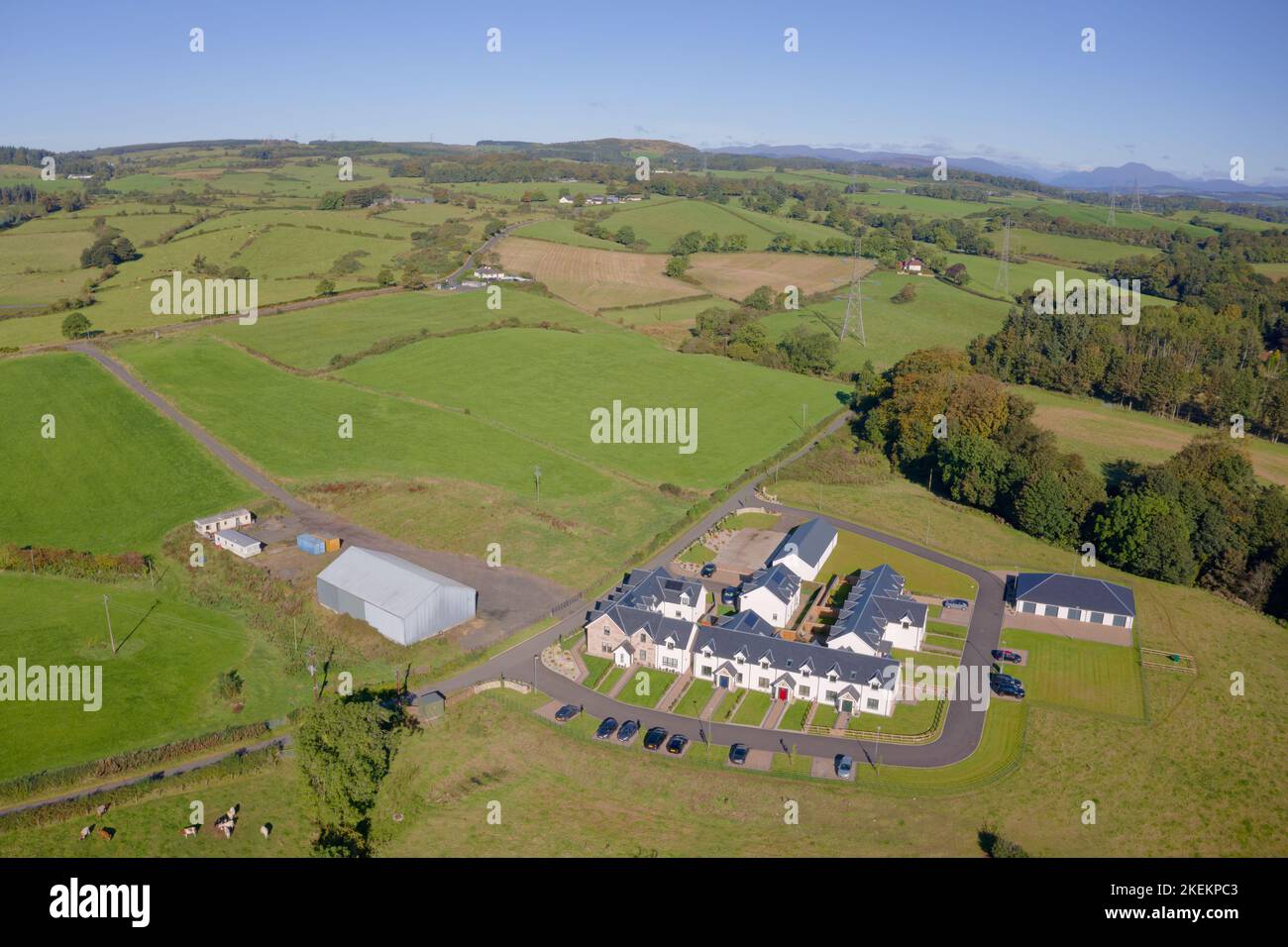 New housing development building houses for increased demand in rural ...