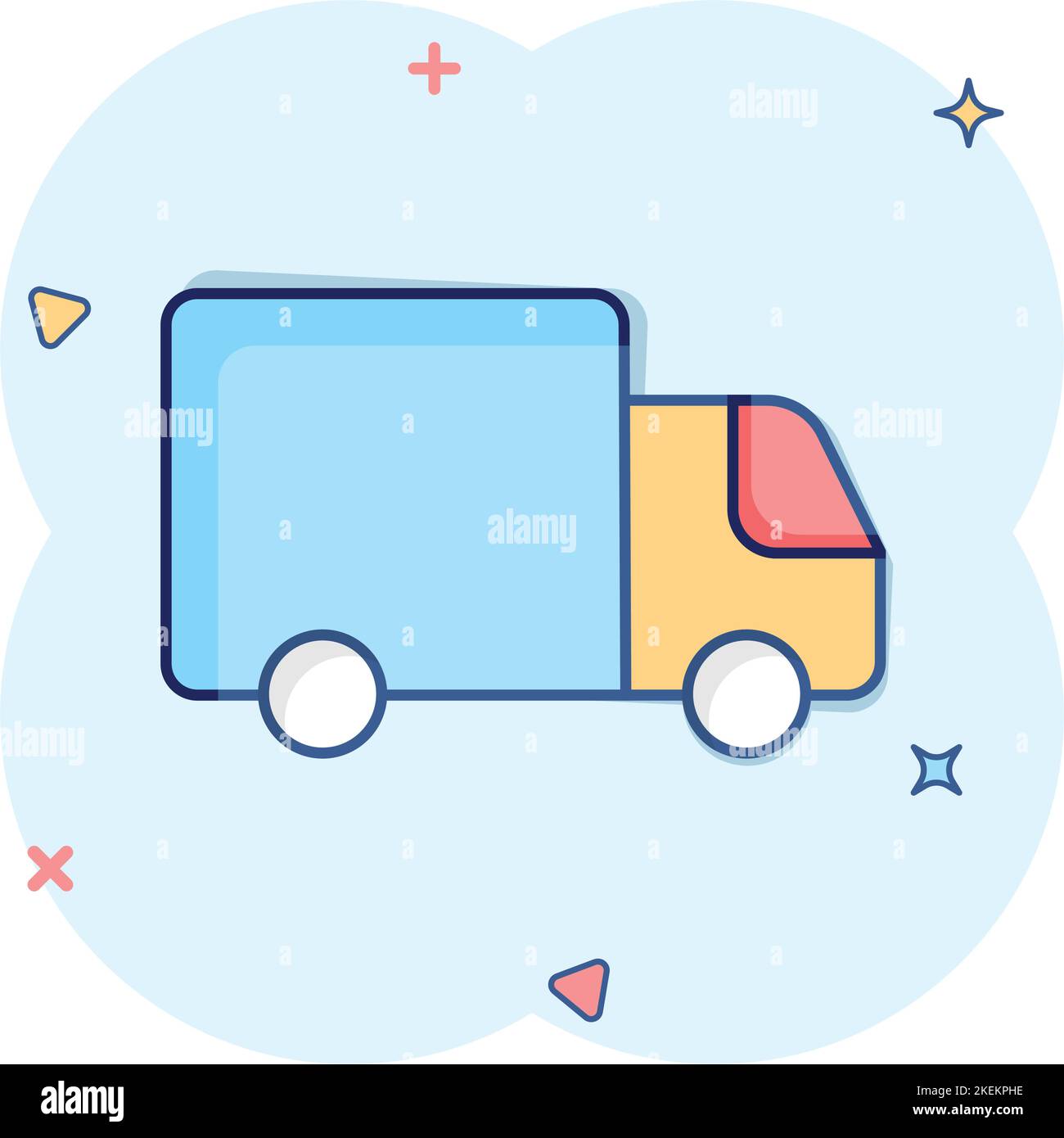 Cartoon style van hi-res stock photography and images - Alamy