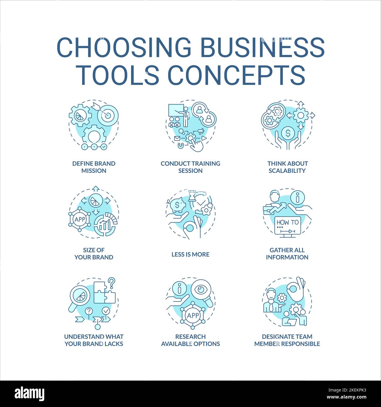 Choosing tools Stock Vector Images - Alamy