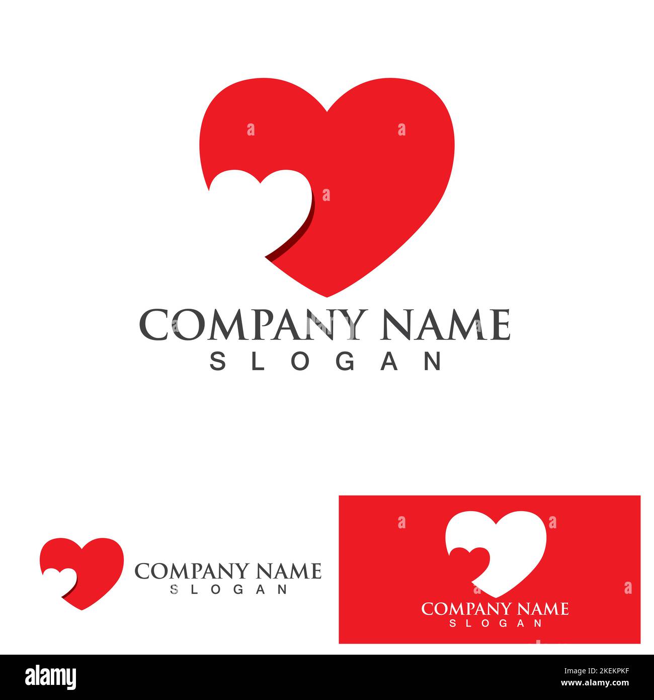 Love heart logo and symbol vector template Stock Vector Image & Art - Alamy