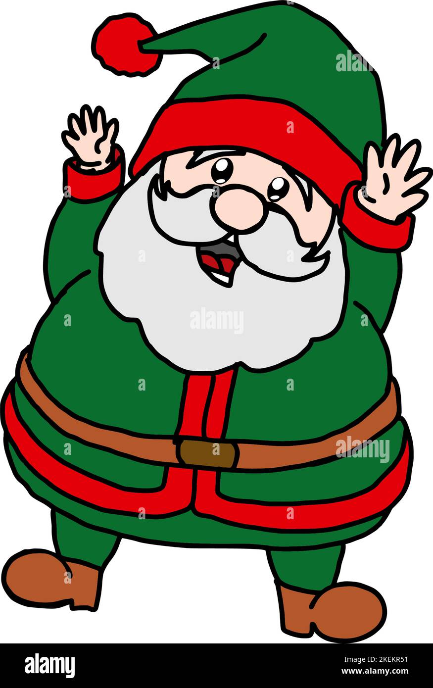 Chubby Santa Claus Cartoon Character Vector Stock Vector Image & Art ...