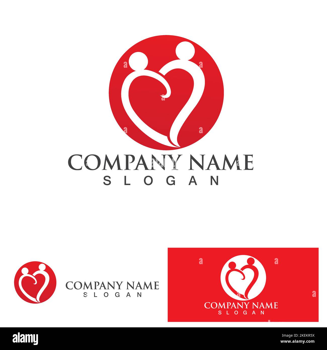 Love heart logo and symbol vector template Stock Vector Image & Art - Alamy