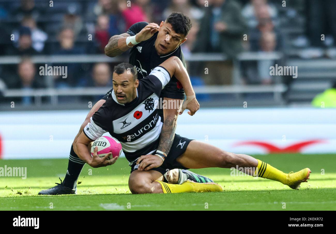 London, England, 13th November 2022, Rugby Union Killik Cup, Barbarians ...