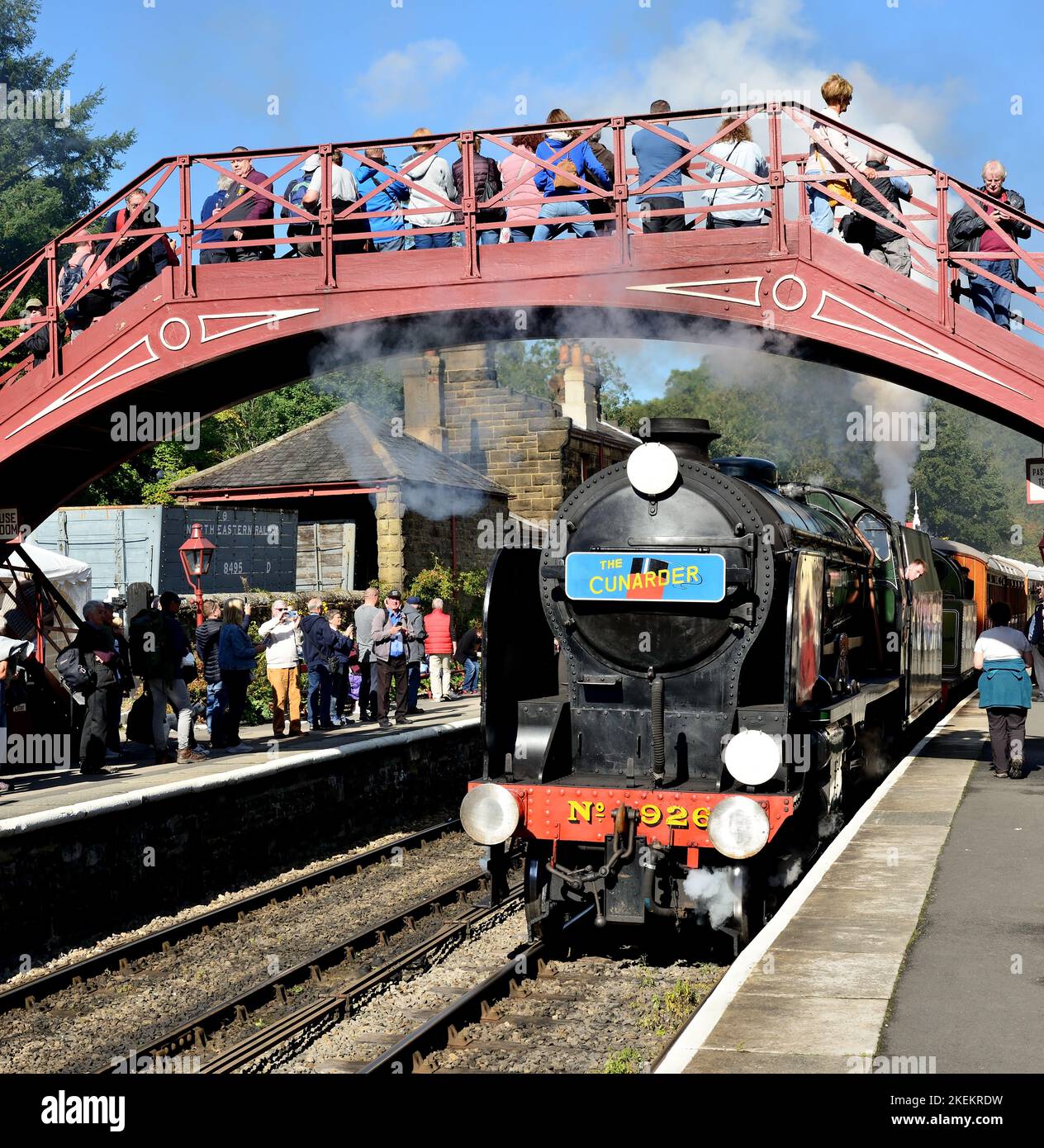 Southern Railway Schools class locomotive No 926 Repton at Goathland ...