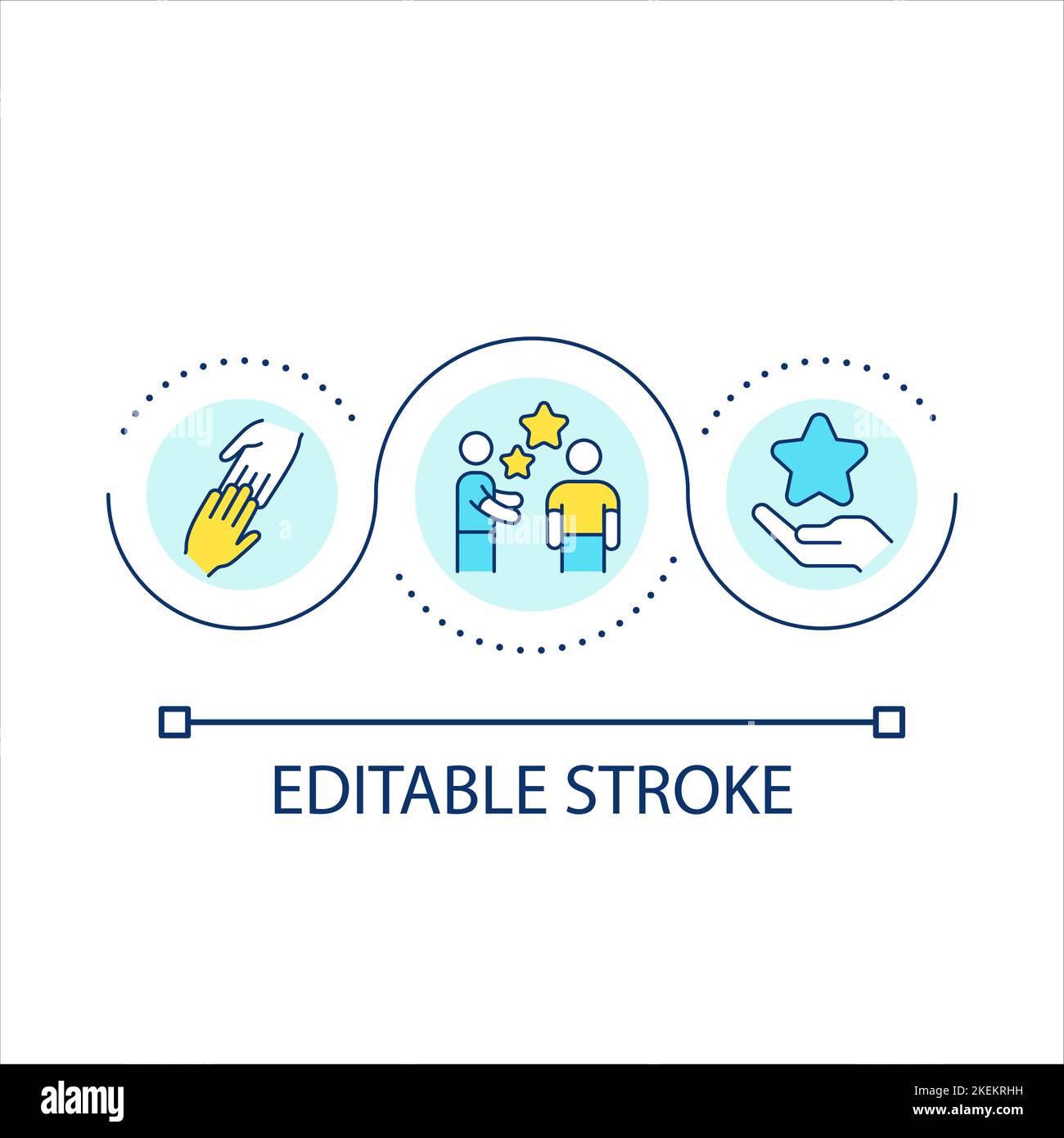 Provide assistance loop concept icon Stock Vector Image & Art - Alamy