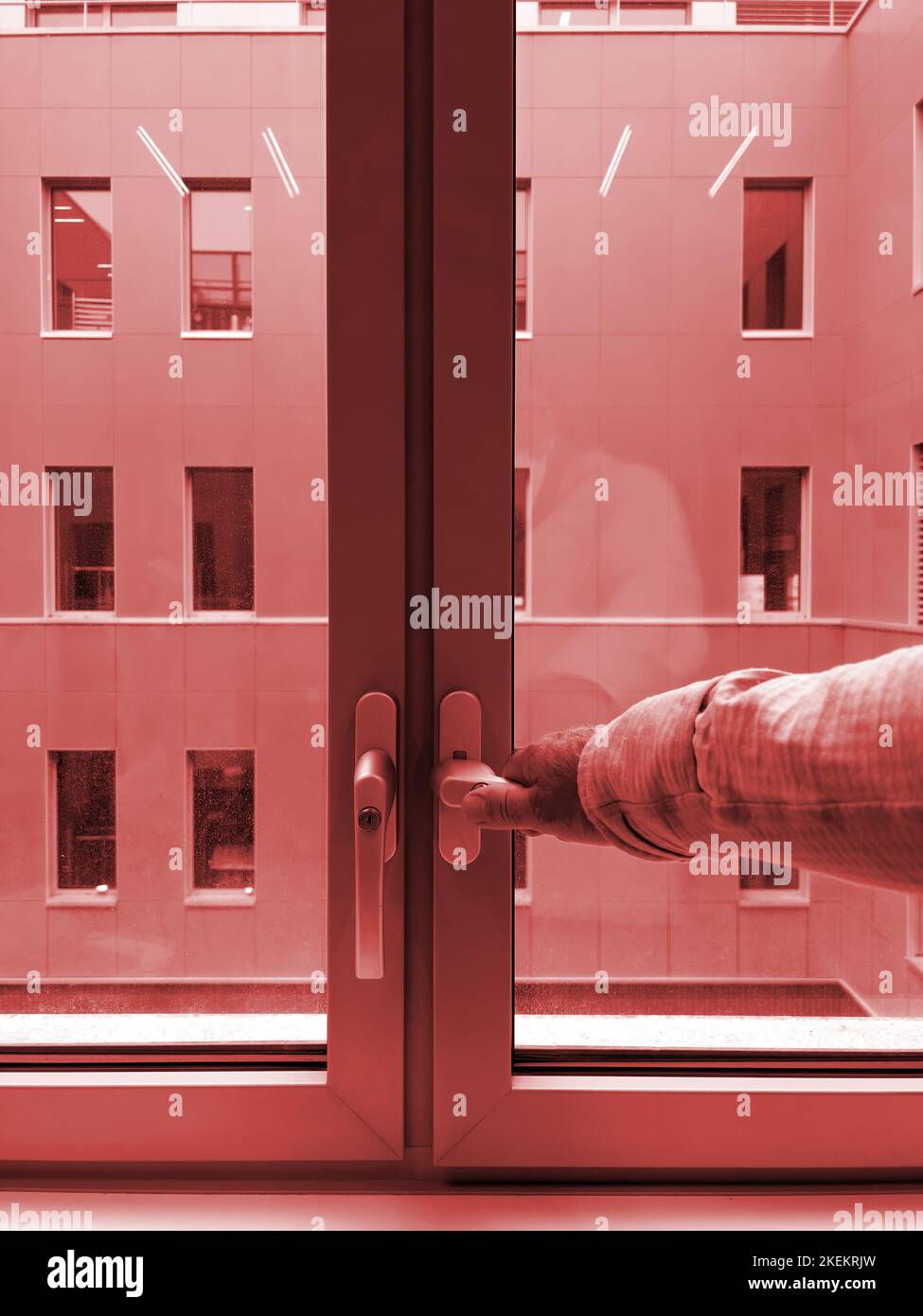 POV male closing opening modern pvc aluminum triple window with ...