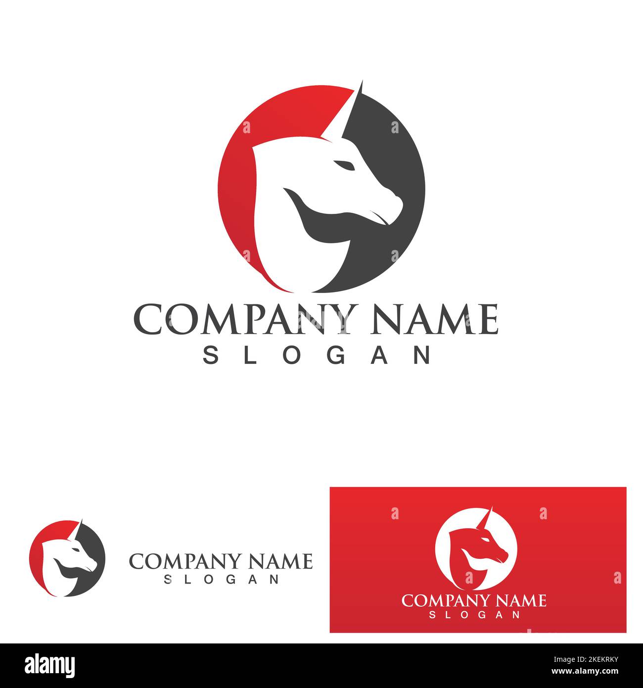 Horse Logo Template Vector illustration design Stock Vector Image & Art ...