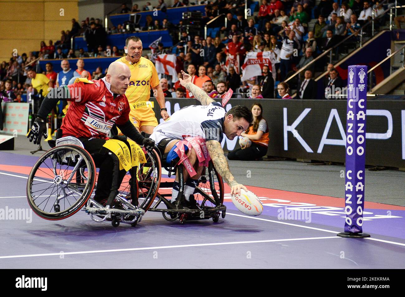 Sheffield, UK. 13th Nov, 2022. Rugby League WheelChair World Cup Semi ...