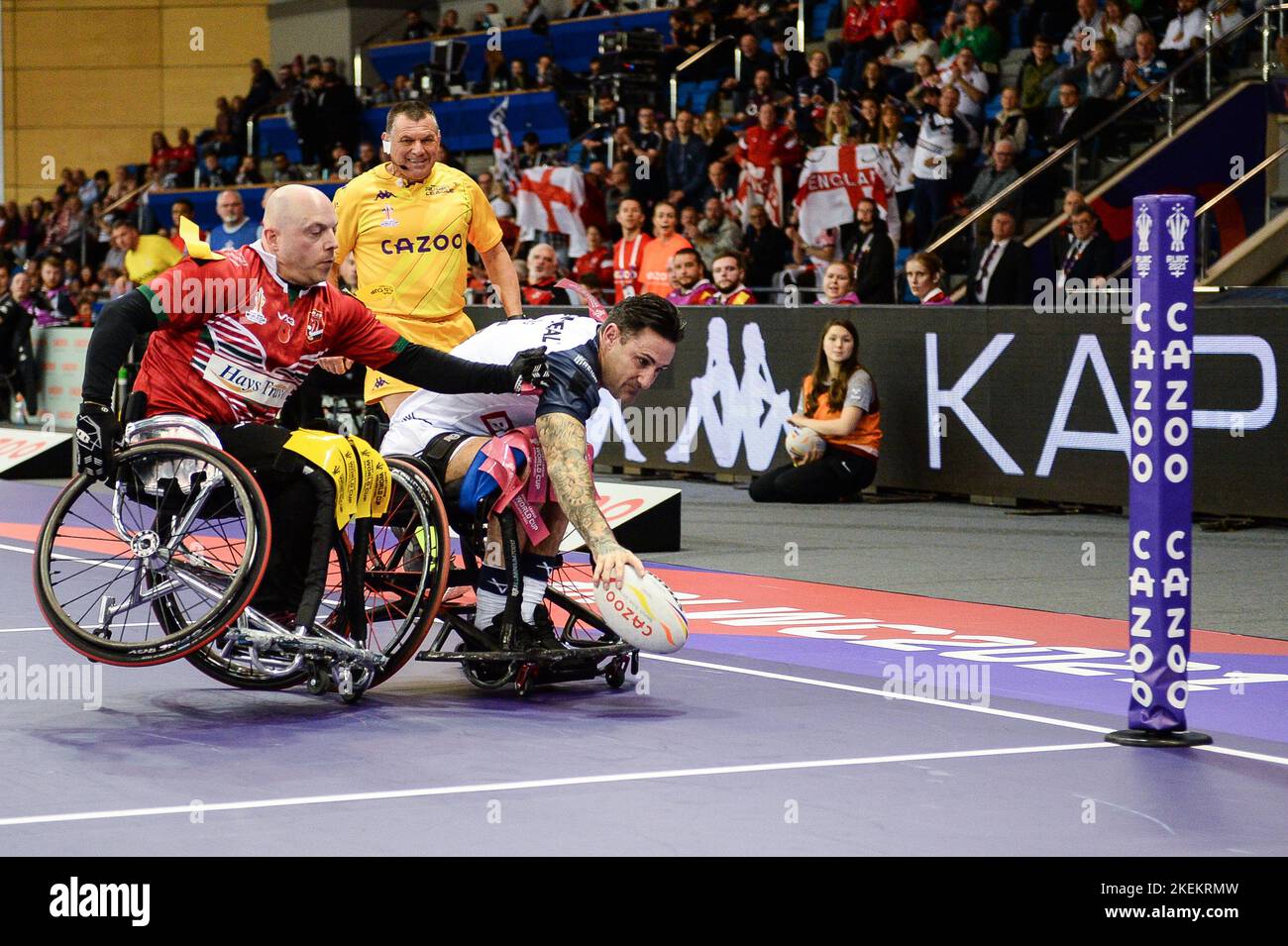 Sheffield, UK. 13th Nov, 2022. Rugby League WheelChair World Cup Semi ...