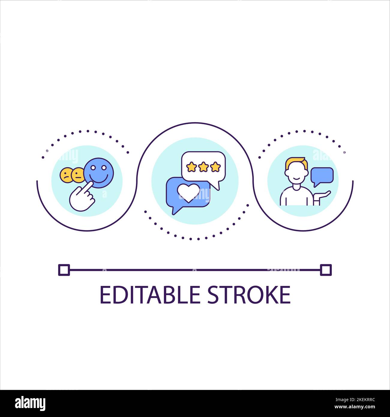 Target audience activity loop concept icon Stock Vector Image & Art - Alamy