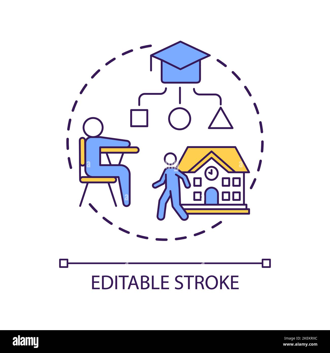 School education concept icon Stock Vector Image & Art - Alamy School education concept icon Stock Vector Image & Art - Alamy