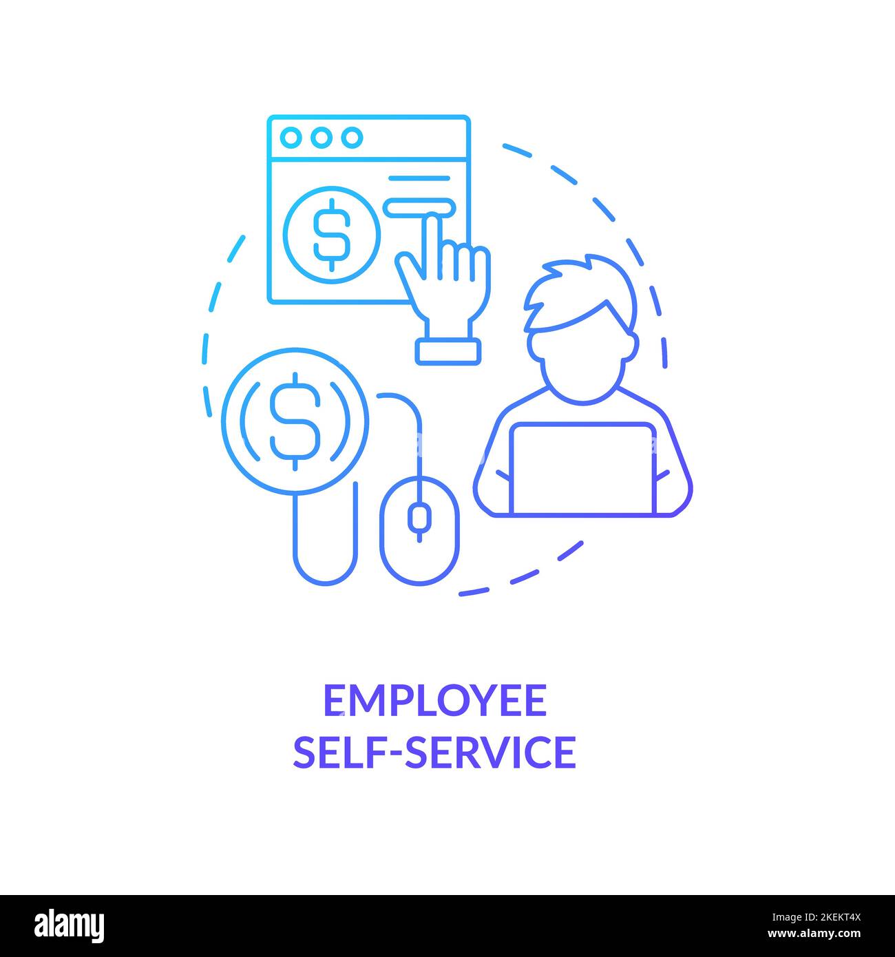 Self service software Stock Vector Images - Alamy