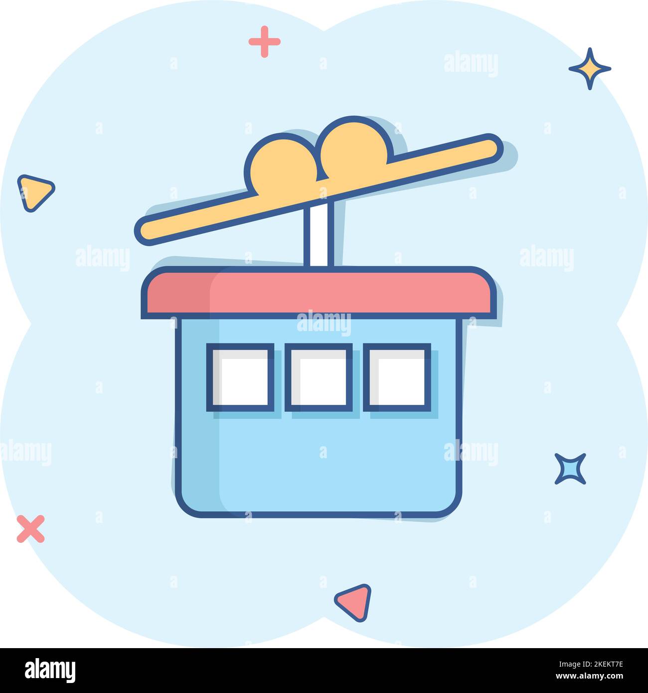 Cable car icon in Stock Vector Images - Alamy