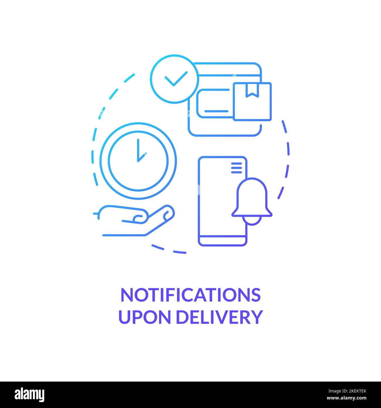 Blue line delivery tracking icon hi-res stock photography and images ...