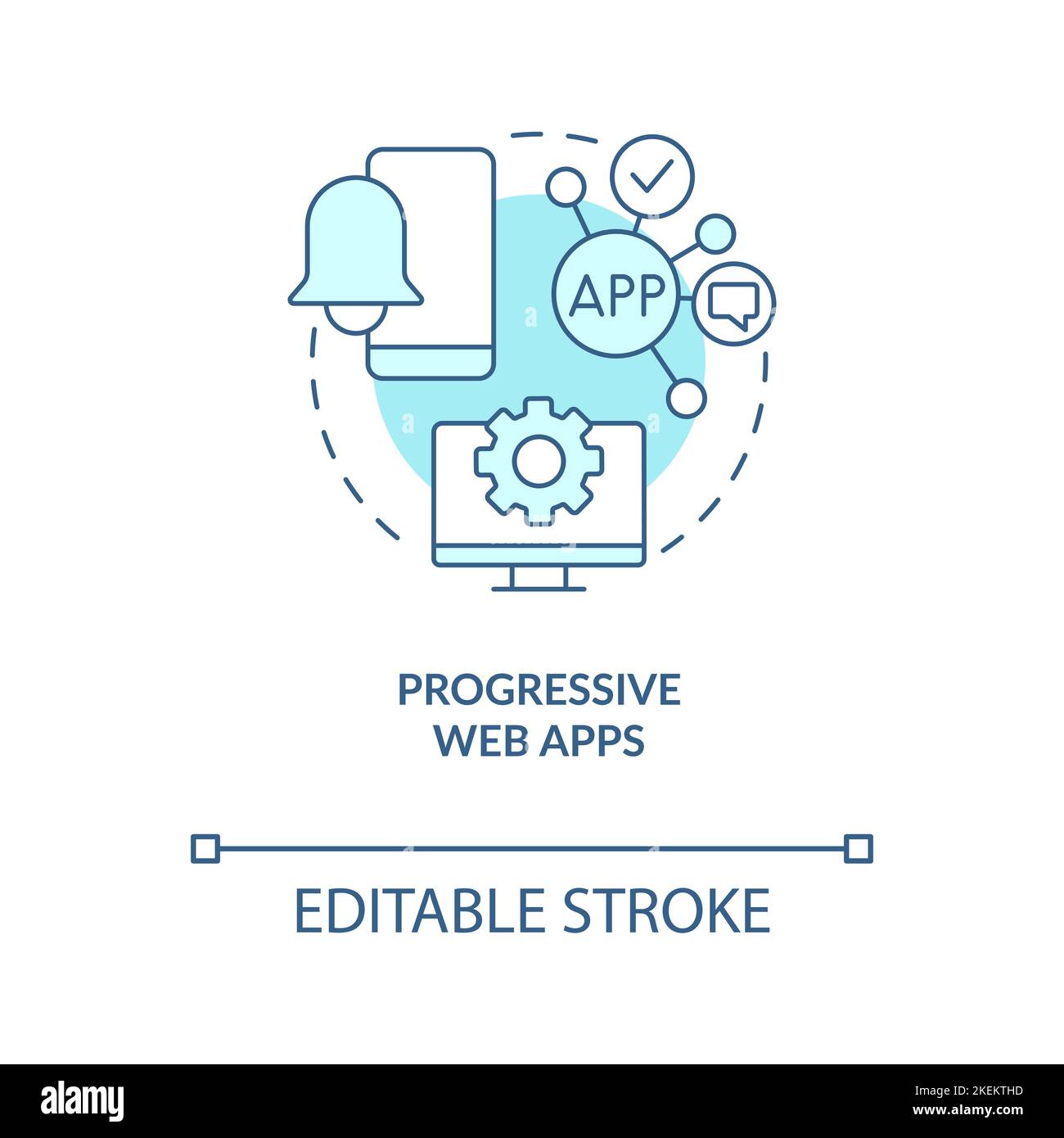 Progressive web apps turquoise concept icon Stock Vector Image & Art ... Progressive web apps turquoise concept icon Stock Vector Image & Art ...