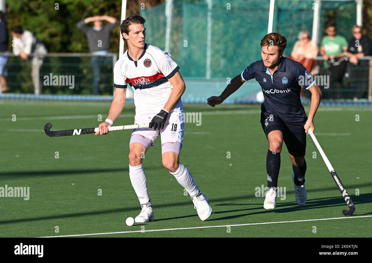 Dragons' Felix Denayer and Oree's Maximilien Branicki pictured in ...