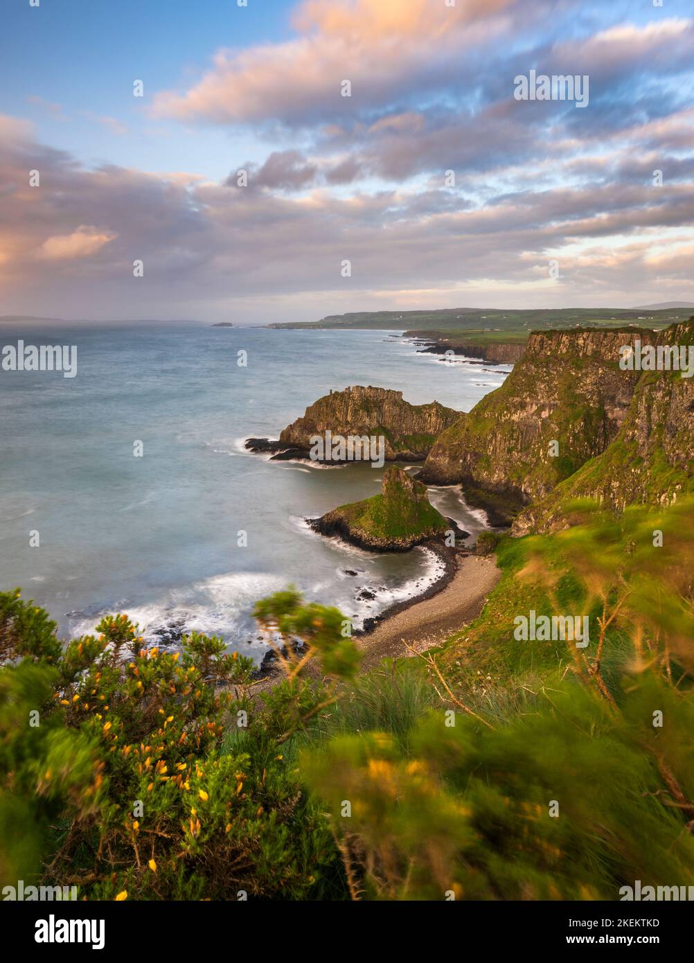 Coastal view on the Dunseverick to Giant's Causeway Walk, Northern ...