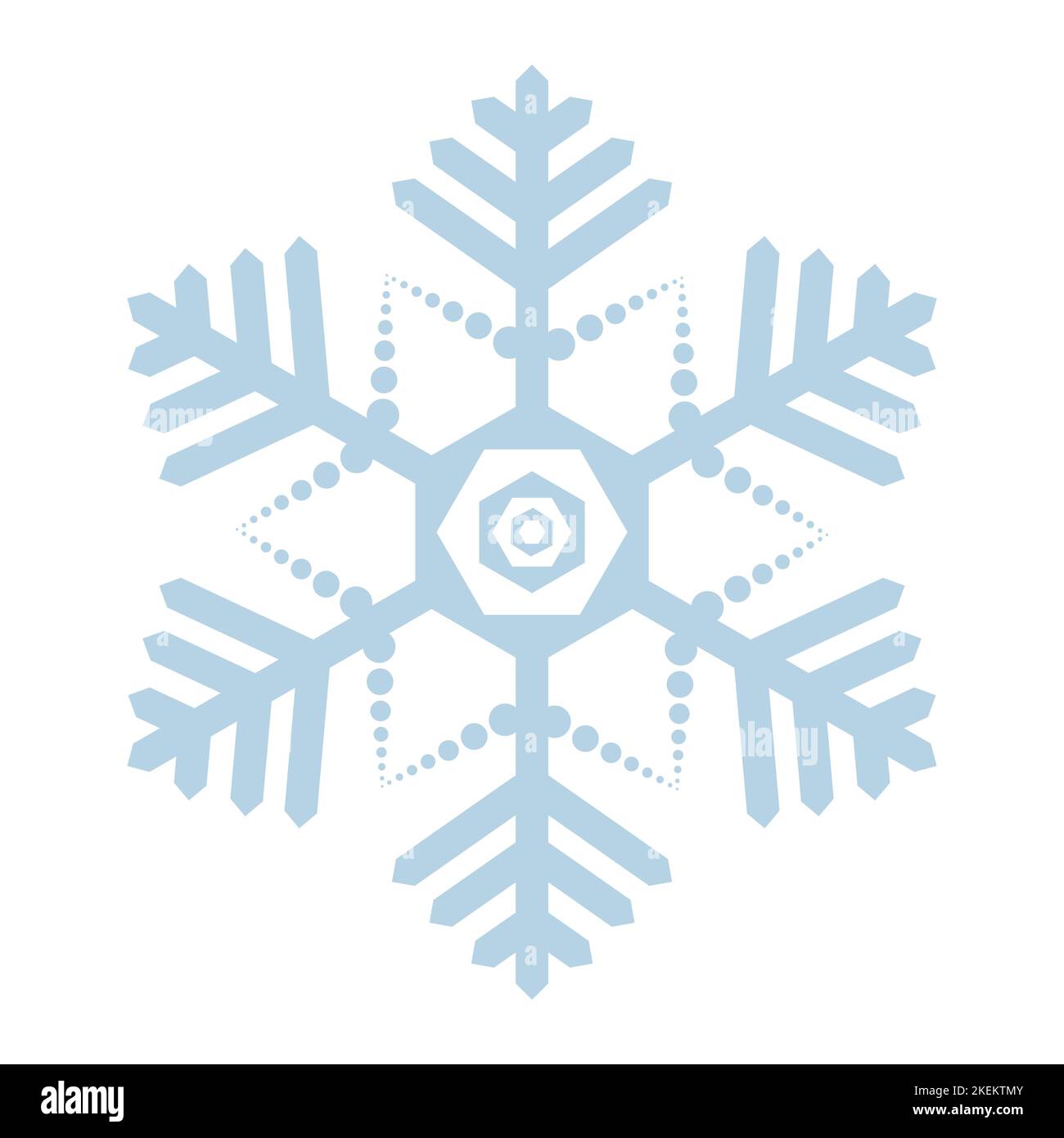 Snowflake. Festive ornament. Vector illustration. Isolated white ...