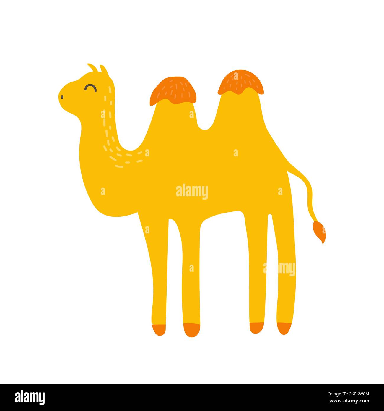Cute little camel isolated. Cartoon animal character for kids cards ...