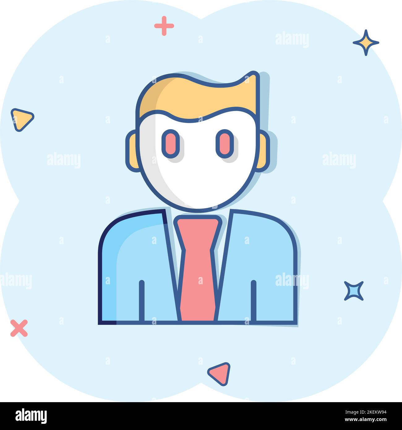 People communication icon in comic style. People cartoon vector ...