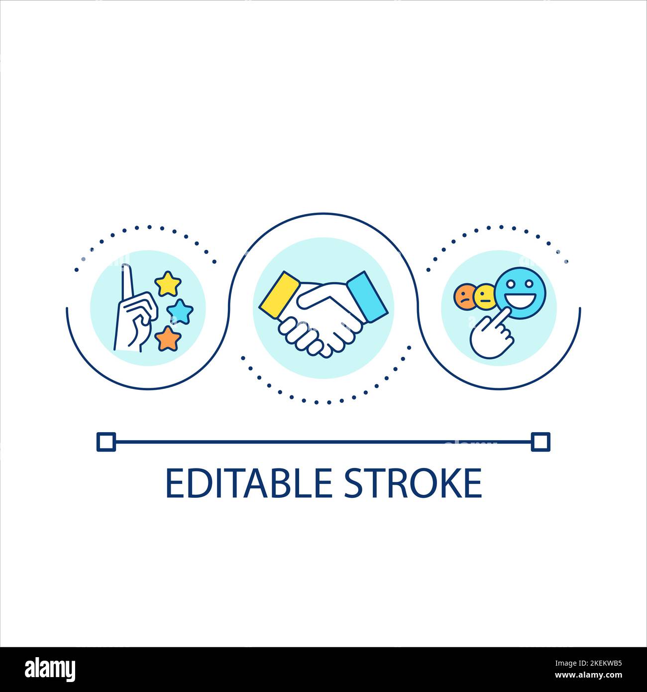 Build strong connection loop concept icon Stock Vector Image & Art - Alamy