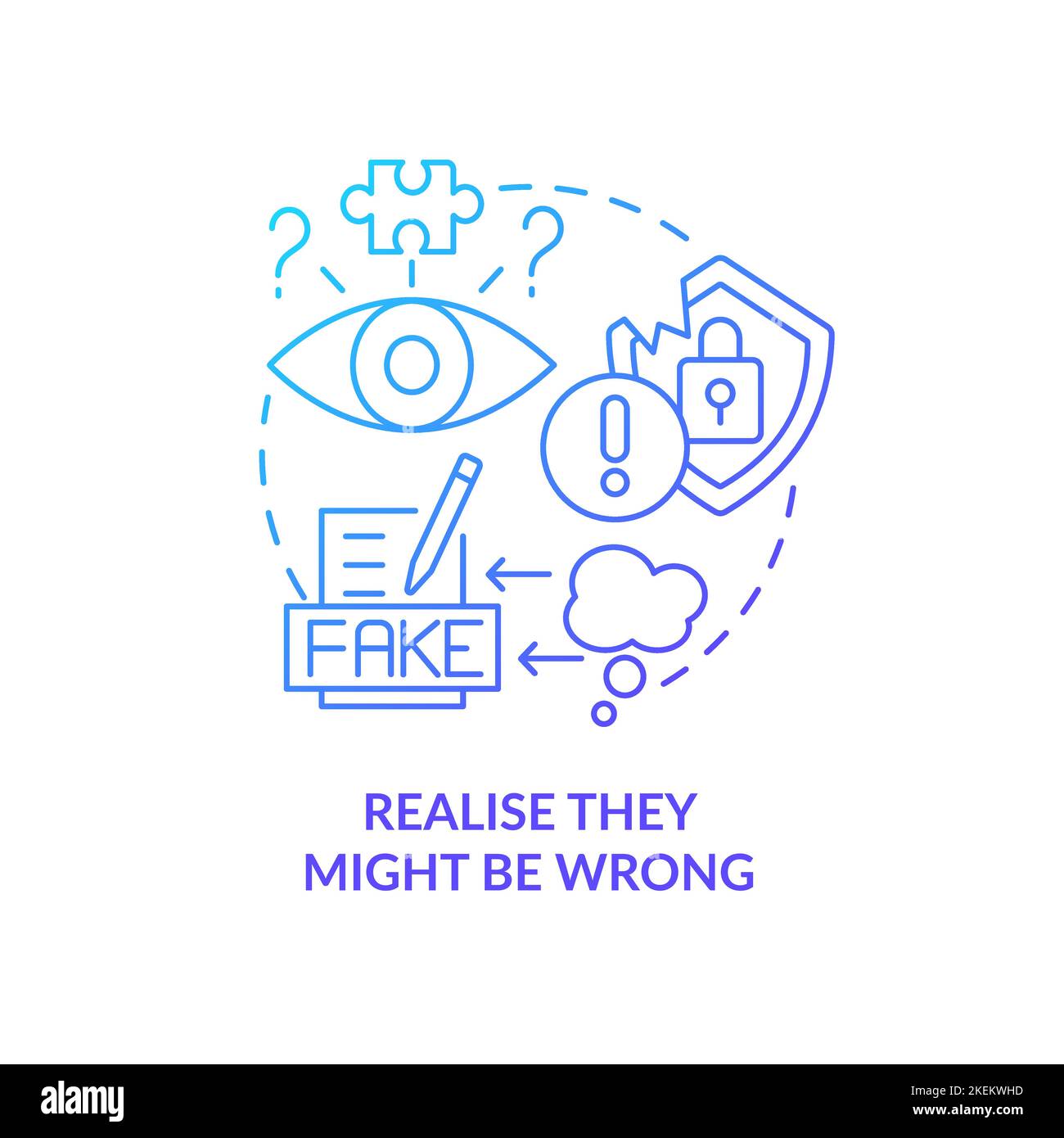 Fake blue round flat Stock Vector Images - Alamy