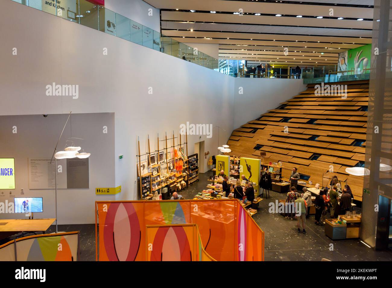 Inside the V&A Design Museum, Riverside Esplanade, Dundee, Scotland, UK ...