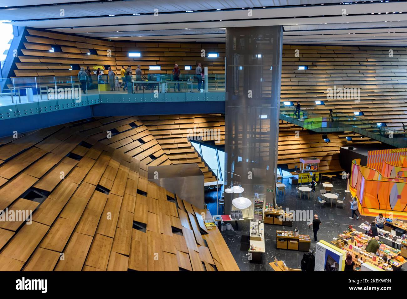 Inside the V&A Design Museum, Riverside Esplanade, Dundee, Scotland, UK ...