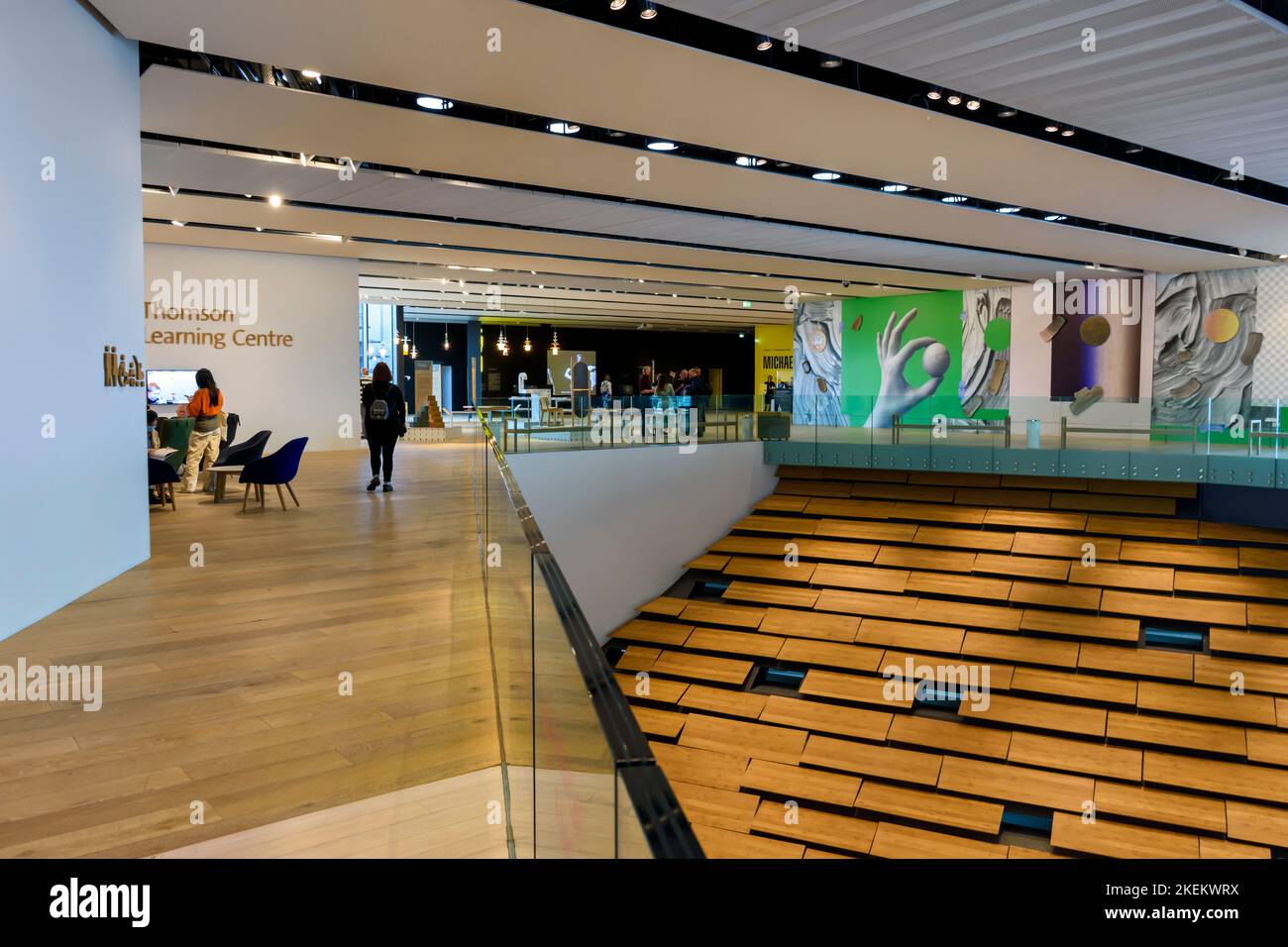 Inside the V&A Design Museum, Riverside Esplanade, Dundee, Scotland, UK ...