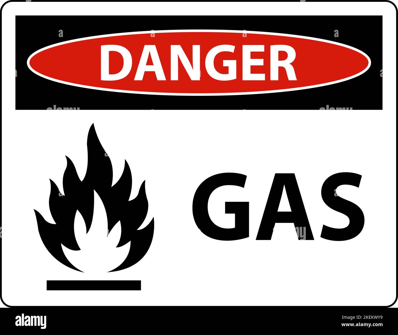 Symbol Danger Sign Gas On White Background Stock Vector Image & Art - Alamy