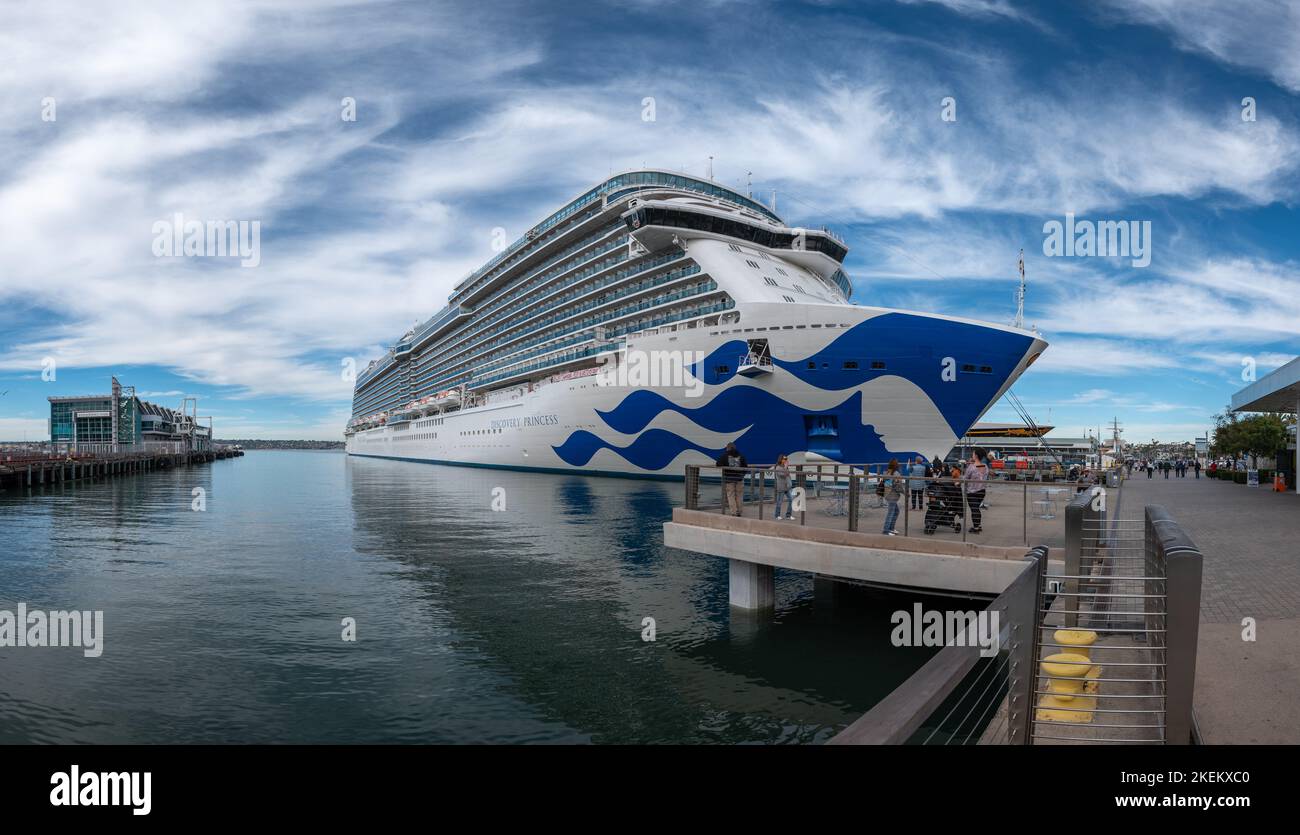 Princess Cruise Ship docked in San Diego, California Stock Photo - Alamy