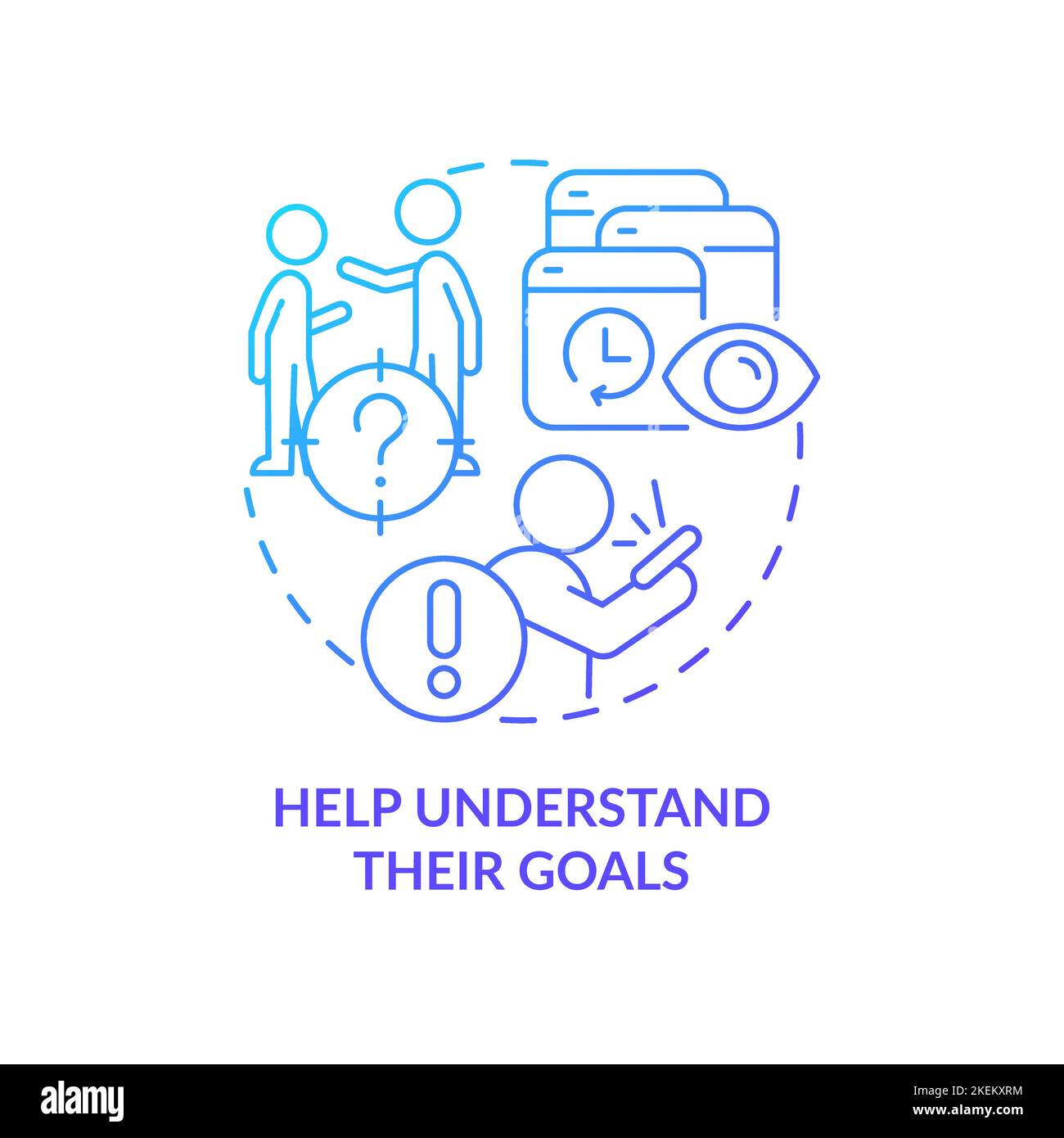 Understand goals blue gradient concept icon Stock Vector Image & Art ... Understand goals blue gradient concept icon Stock Vector Image & Art ...