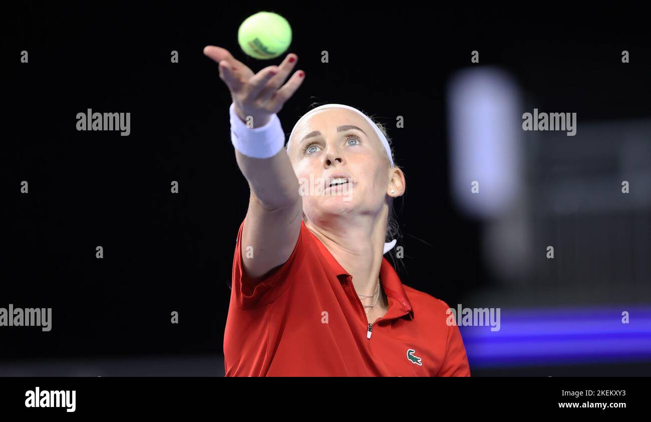 Switzerland's Jil Teichmann during the final of the Billie Jean King ...