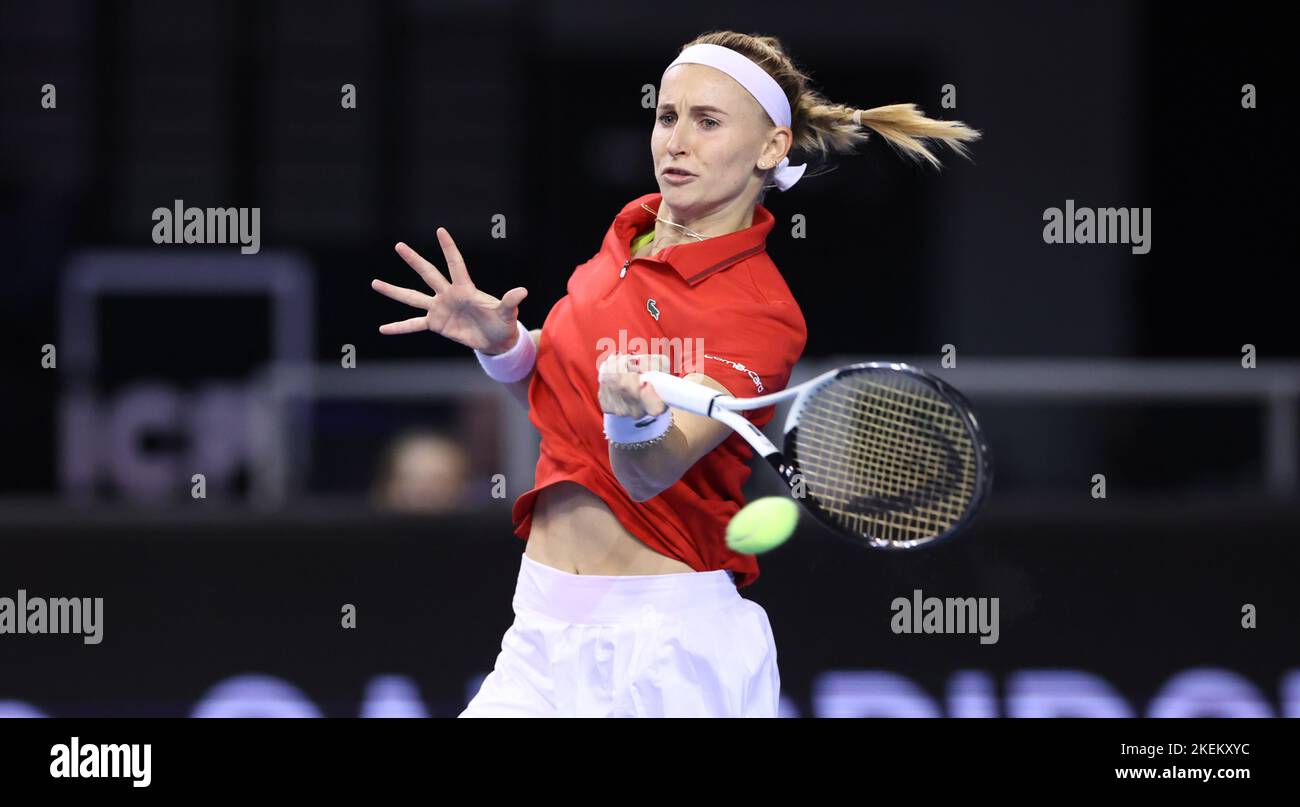 Switzerland's Jil Teichmann during the final of the Billie Jean King ...