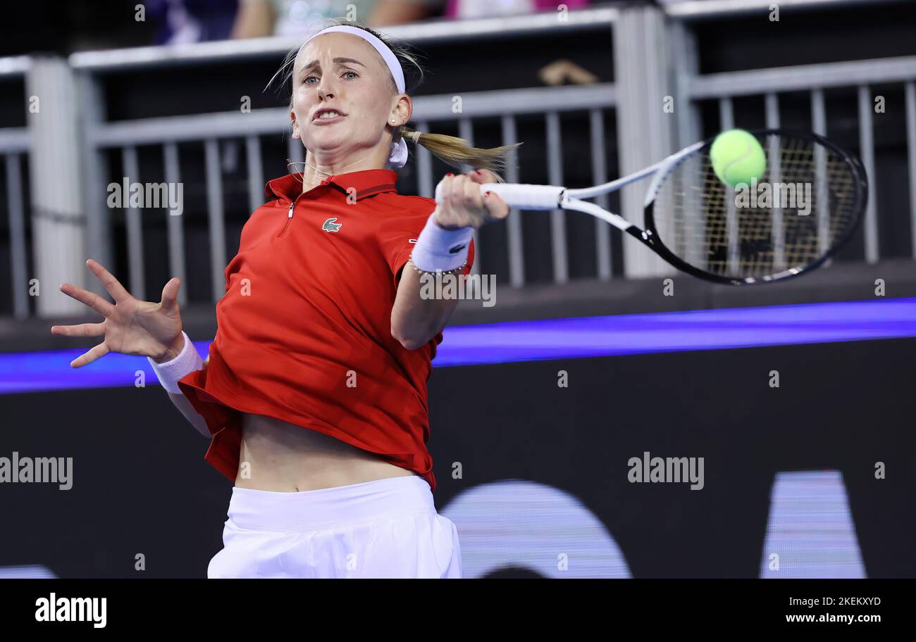 Switzerland's Jil Teichmann during the final of the Billie Jean King ...
