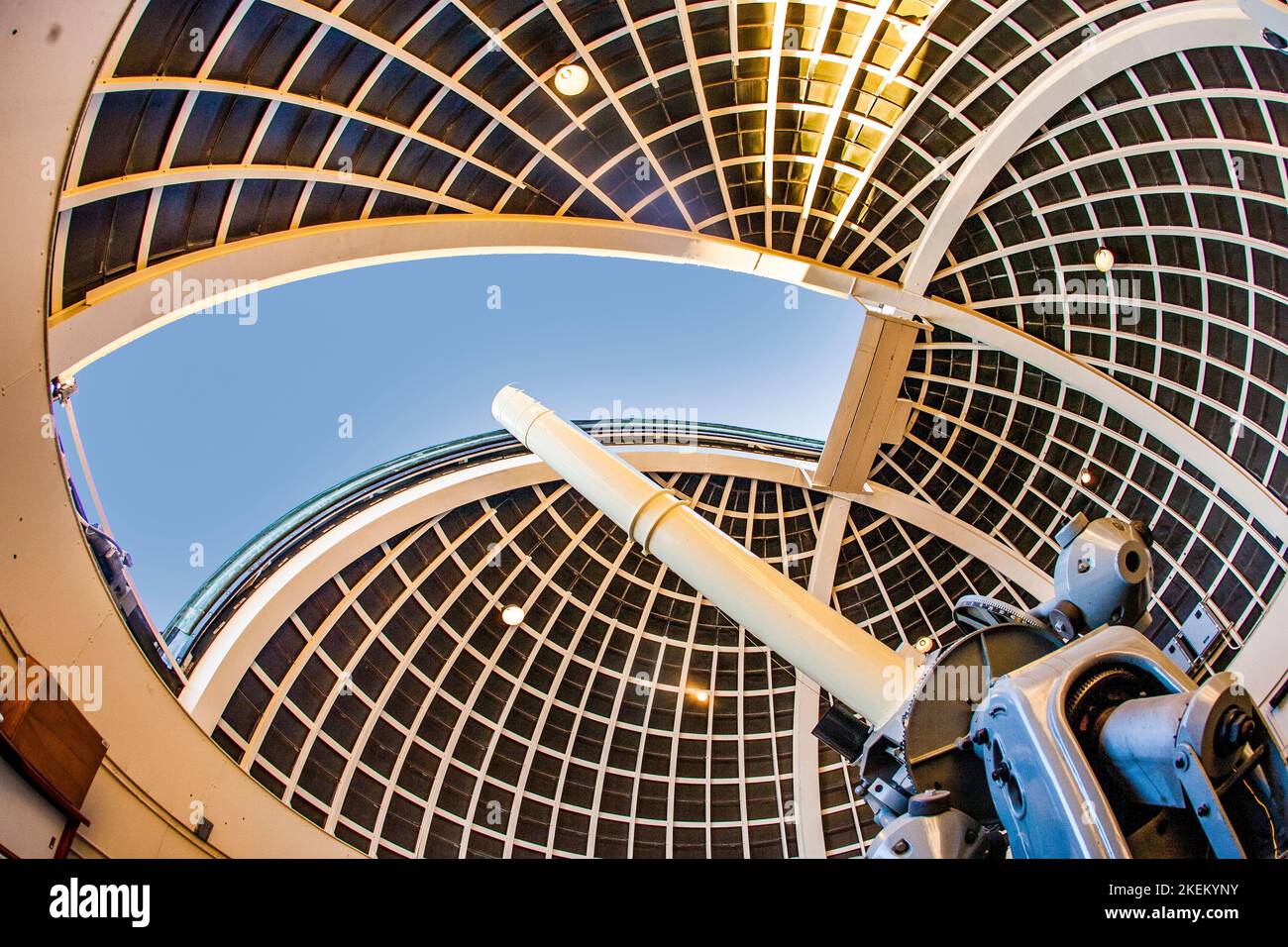 Los Angeles, USA - June 24, 2012: Zeiss telescope at the Griffith ...