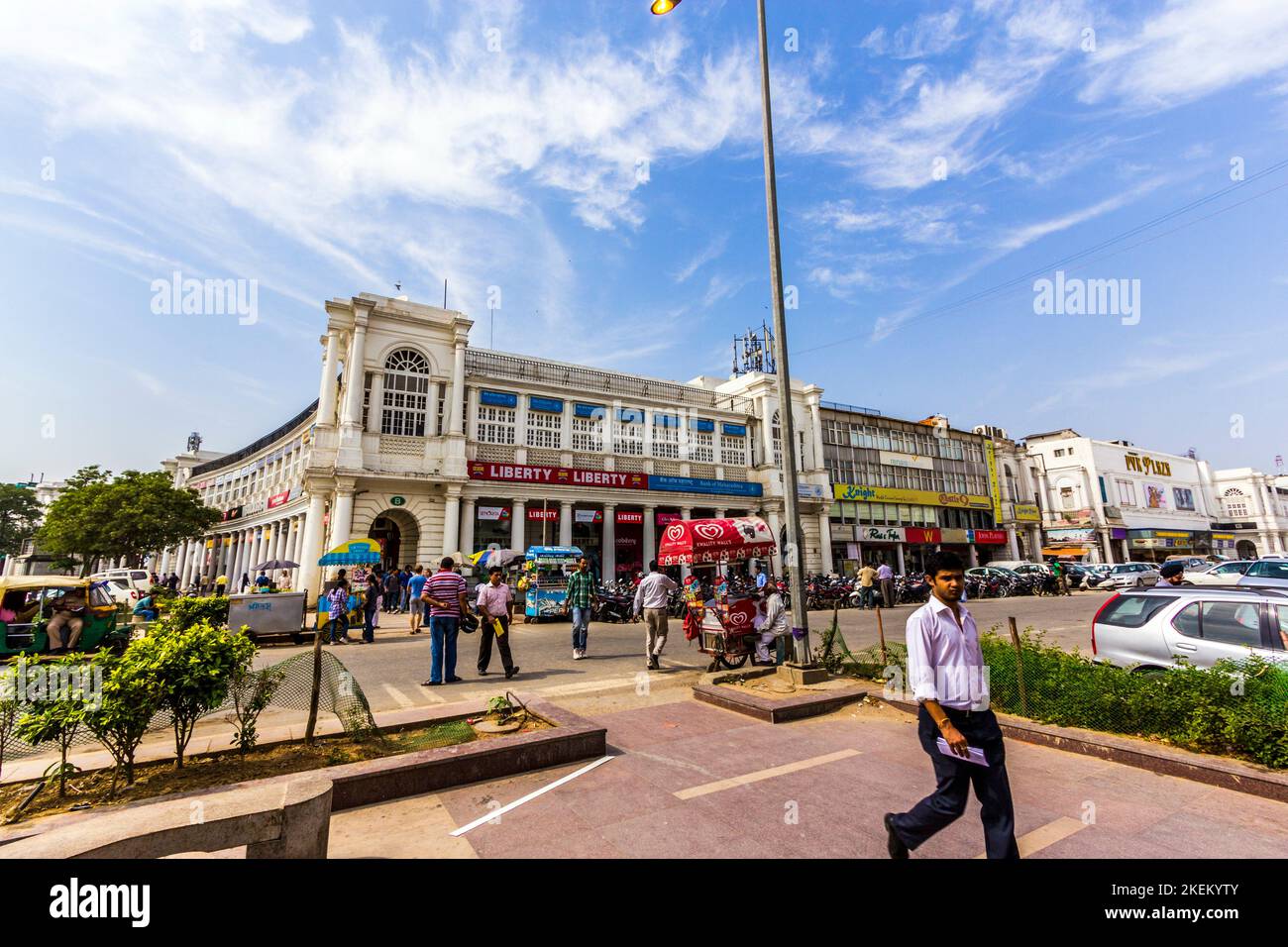 Delhi, India - October 16, 2012: Connaught Place is one of the largest ...