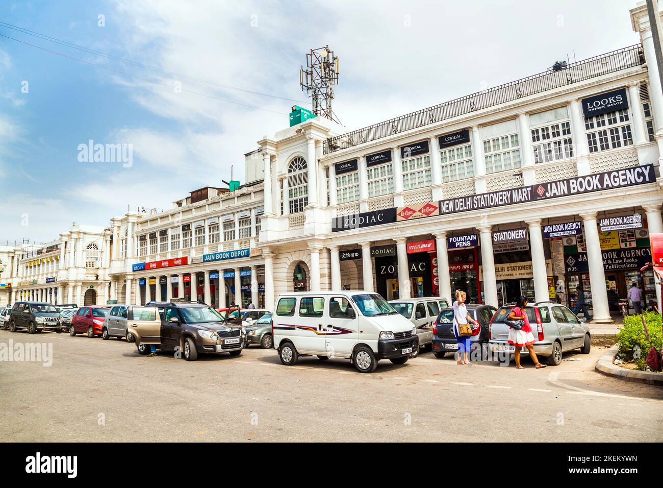 Delhi, India - October 16, 2012: Connaught Place is one of the largest ...