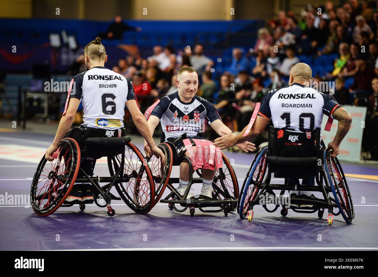 Sheffield, UK. 13th Nov, 2022. Rugby League WheelChair World Cup Semi ...