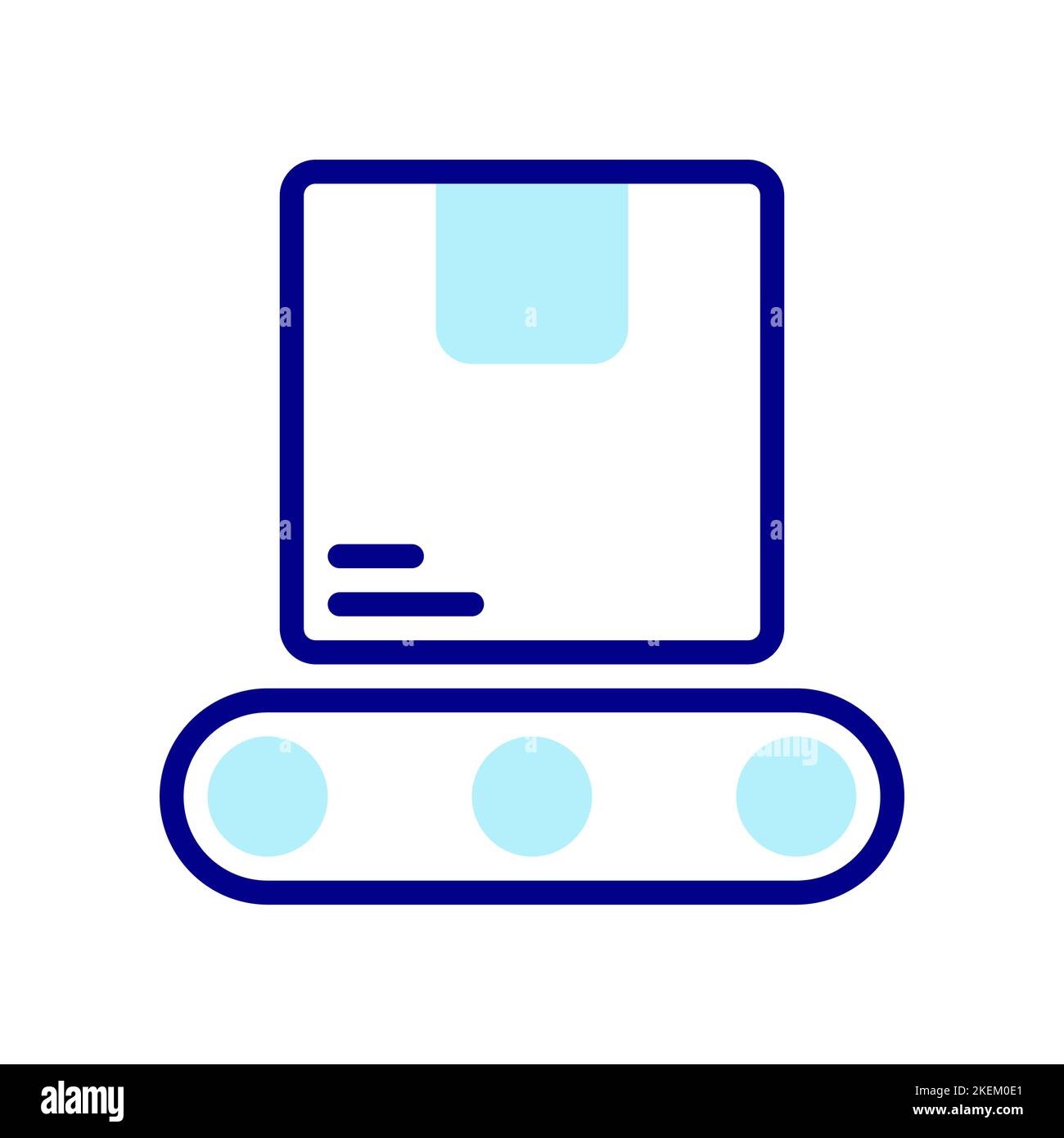 Icon conveyor, to make it easier for humans to organize and sort goods Stock Vector Image & Art ...