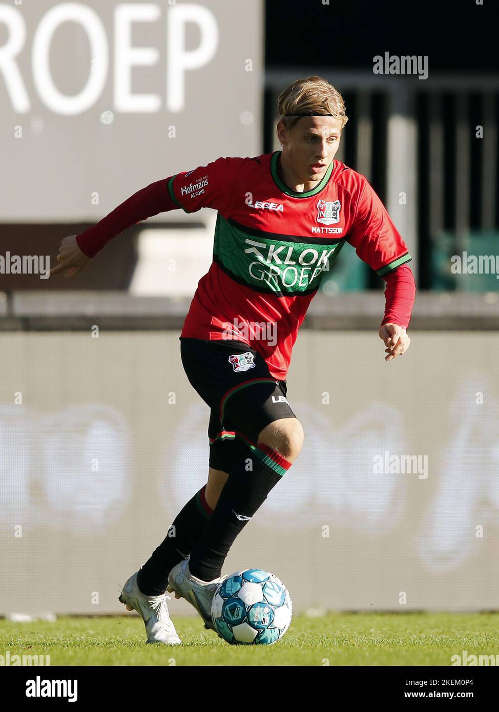 NIJMEGEN - Magnus Mattsson of NEC Nijmegen during the Dutch Eredivisie ...