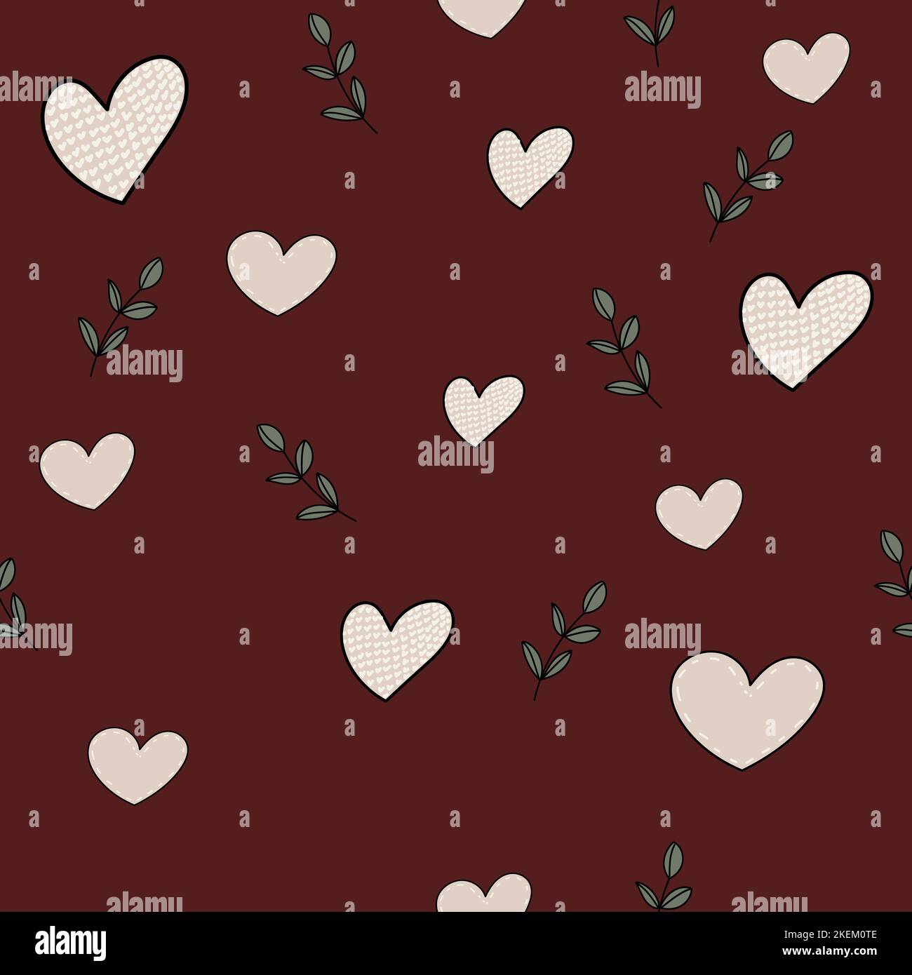 Cute love pattern hi-res stock photography and images - Alamy