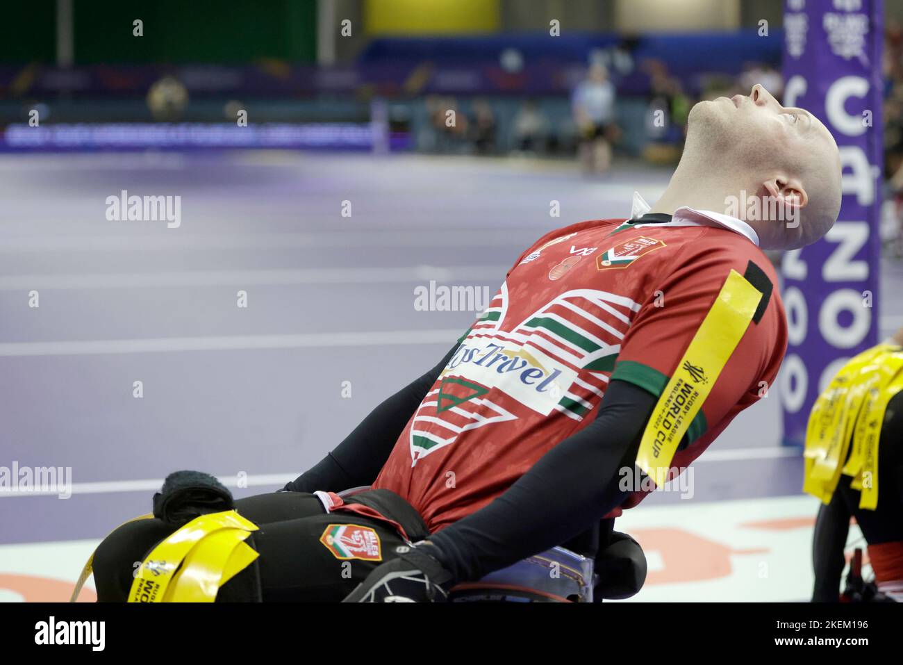 Wales' Scott Trigg-Turner looks dejected during the Wheelchair Rugby ...