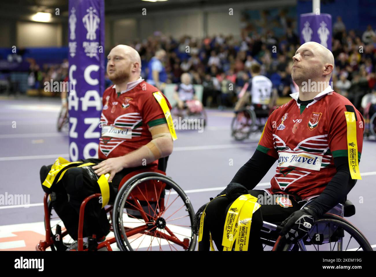 Wales' Stuart Williams and Scott Trigg-Turner look dejected during the ...